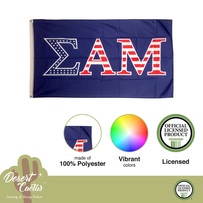 Sigma Alpha Mu USA Letter Fraternity Flag 3' x 5' | Etsy