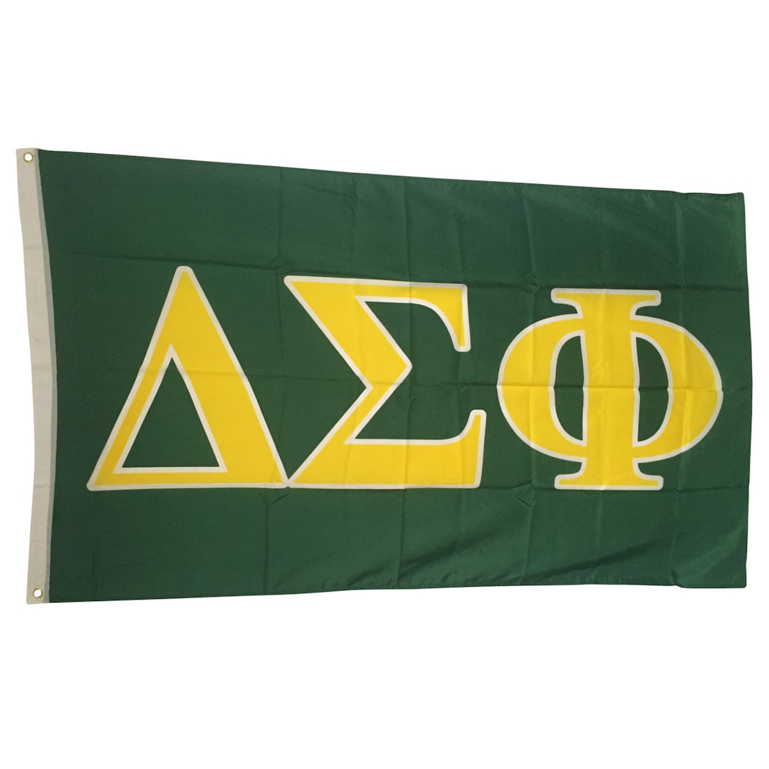 Delta Sigma Phi Letter Fraternity Flag Delta Sig - Etsy