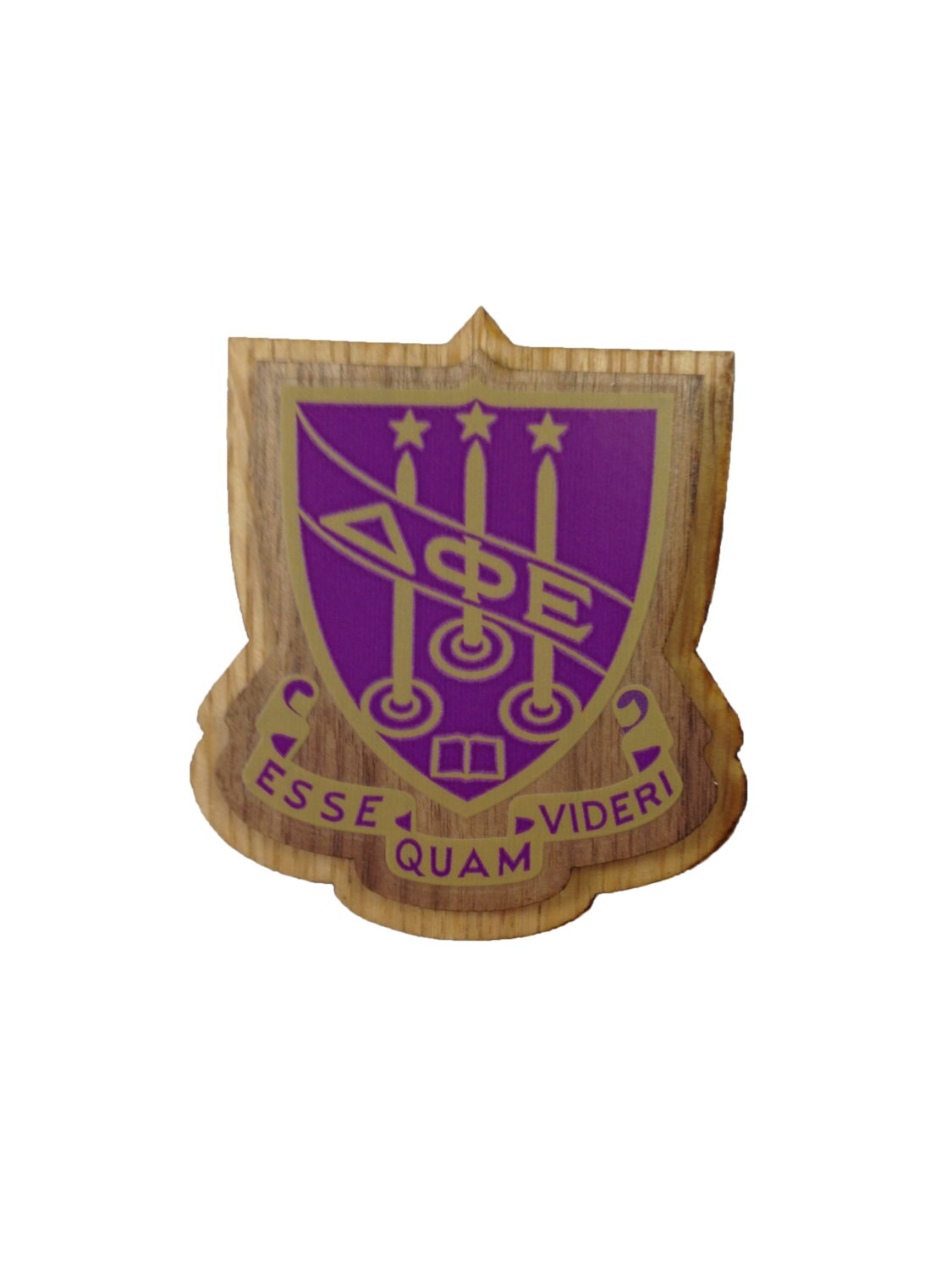 Delta Phi Epsilon Sorority 3.5 Double Raised Wood Crest | Etsy