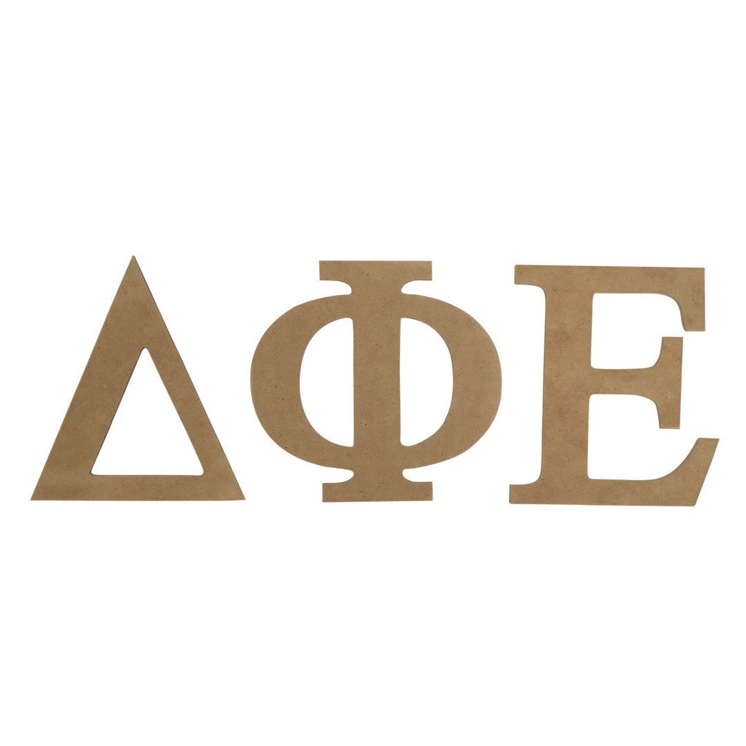 Delta Phi Epsilon Sorority 7.5 Unfinished Wood Letter Set Dphie - Etsy