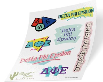Delta Phi Epsilon Sorority 70's Sticker Decal Laptop Water - Etsy