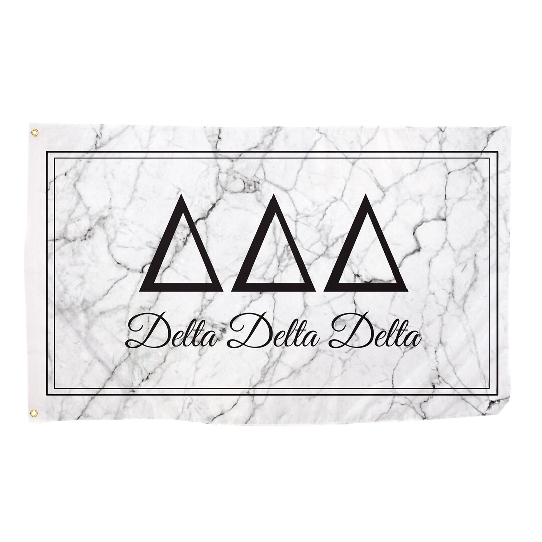 Delta Delta Delta Tri Delta Marble Box Sorority Flag 3' X - Etsy