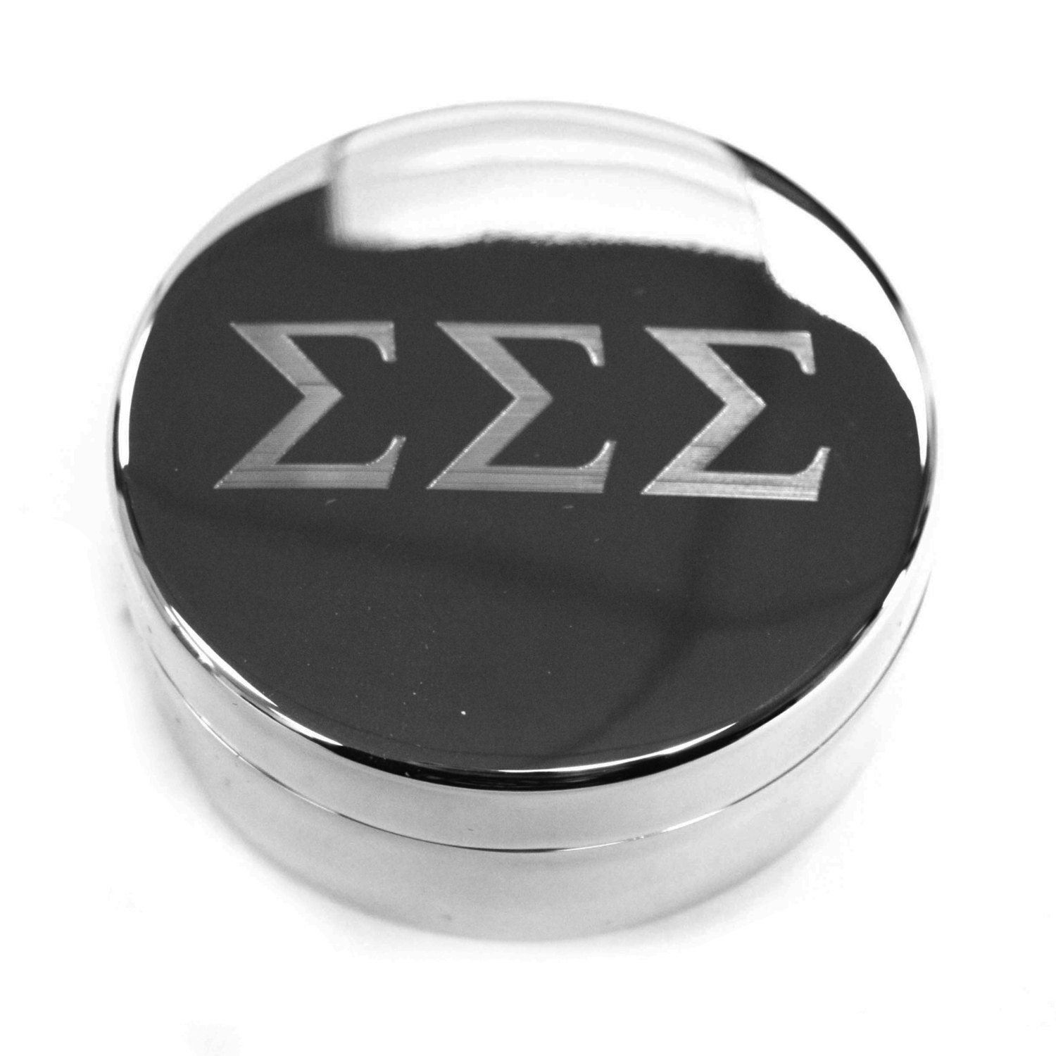 Sigma Sigma Sigma Tri-sigma Letter Round Pin Box Hand Engraved | Etsy