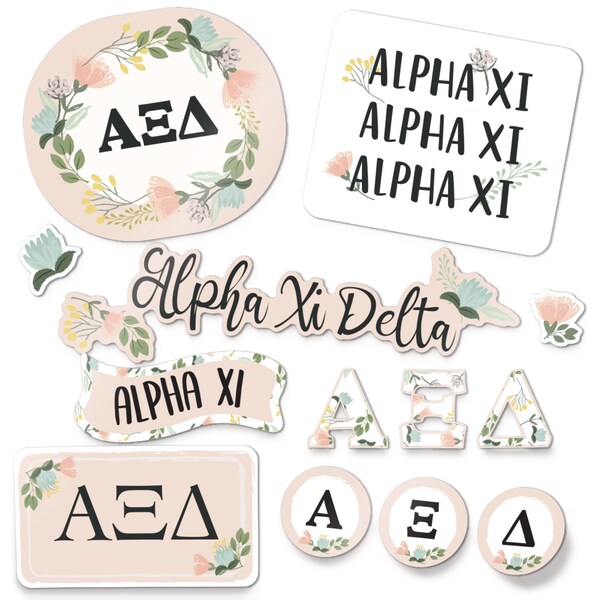 Alpha Xi Delta Letters - Etsy