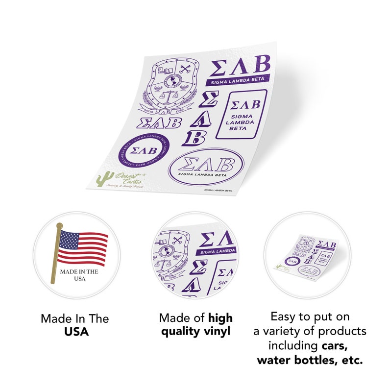 Sigma Lambda Beta Fraternity Traditional Crest and Letter - Etsy