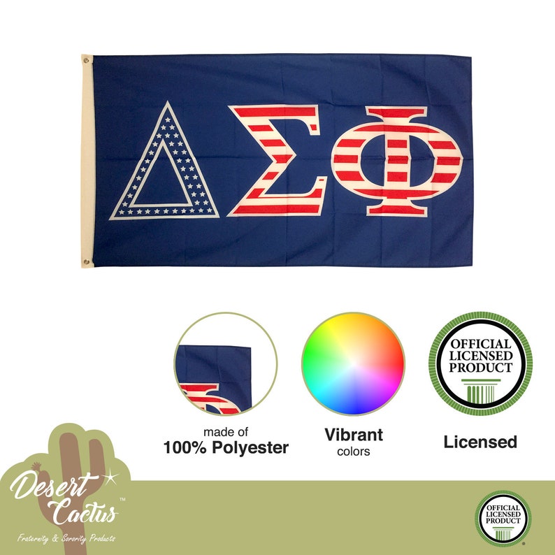 Delta Sigma Phi USA Letter Fraternity Flag 3' X 5' - Etsy