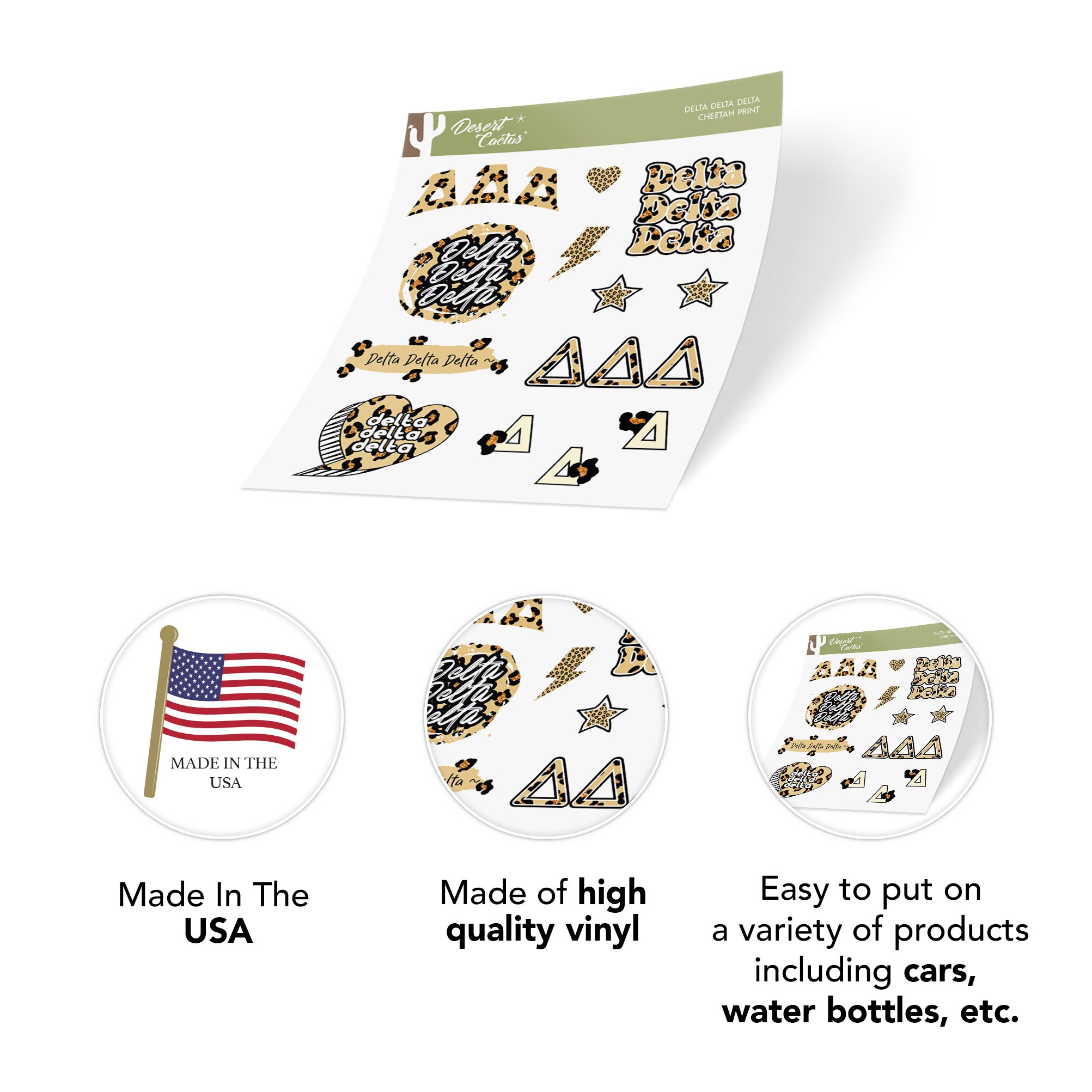 Delta Delta Delta Tri-delta Sticker Decal Laptop Water Bottle | Etsy