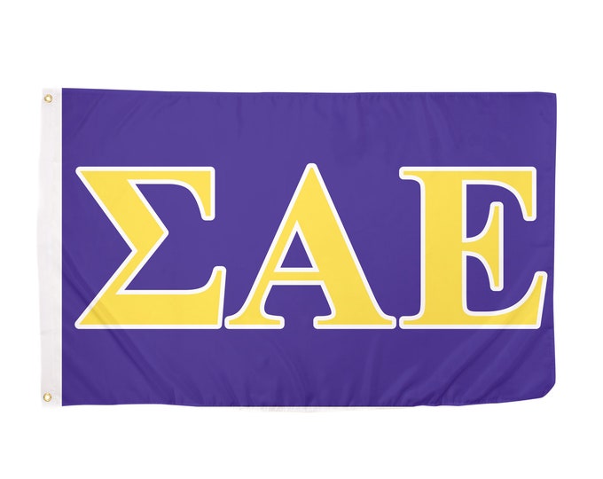 Sigma Alpha Epsilon SAE Fraternity Flag USA Greek Letters - Etsy