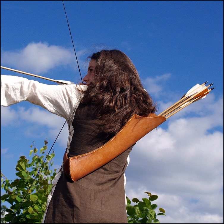 Back Leather Quiver Left Handed/ Right Handed - Etsy