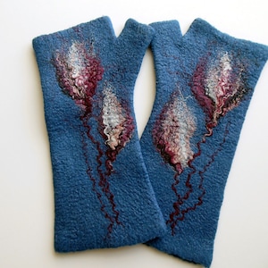 Wool Mittens for Woman, Fingerless Mittens, Fingerless Gloves,felted ...