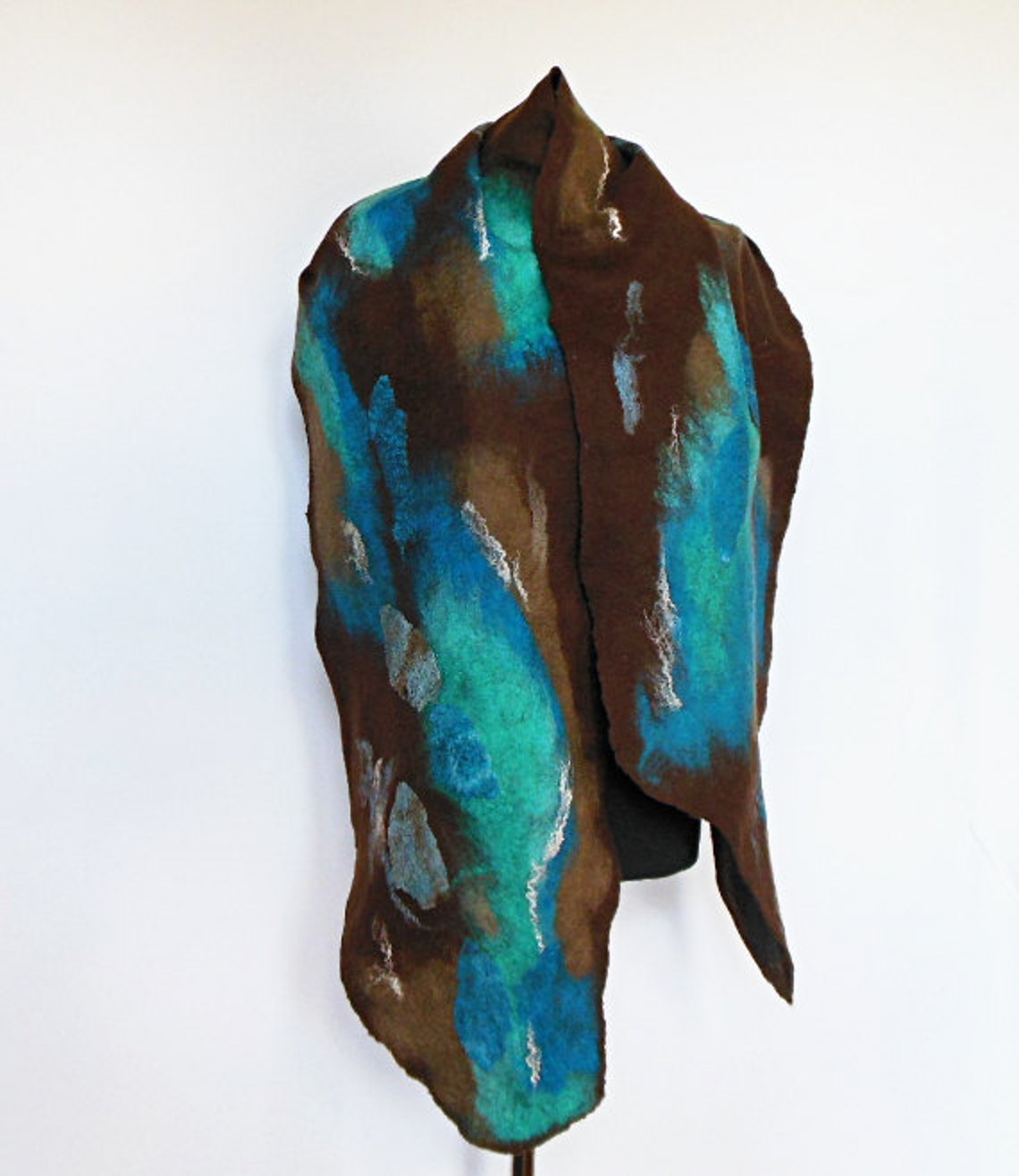 Felted Scarf hand Felted Scarf Wool Scarf Merino Wool - Etsy