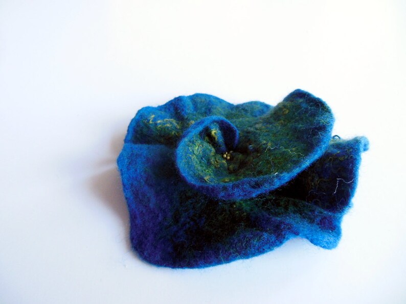 Felted Flower Brooch,felt Brooch,felt Brooch Flower, Felt Pin Hand ...