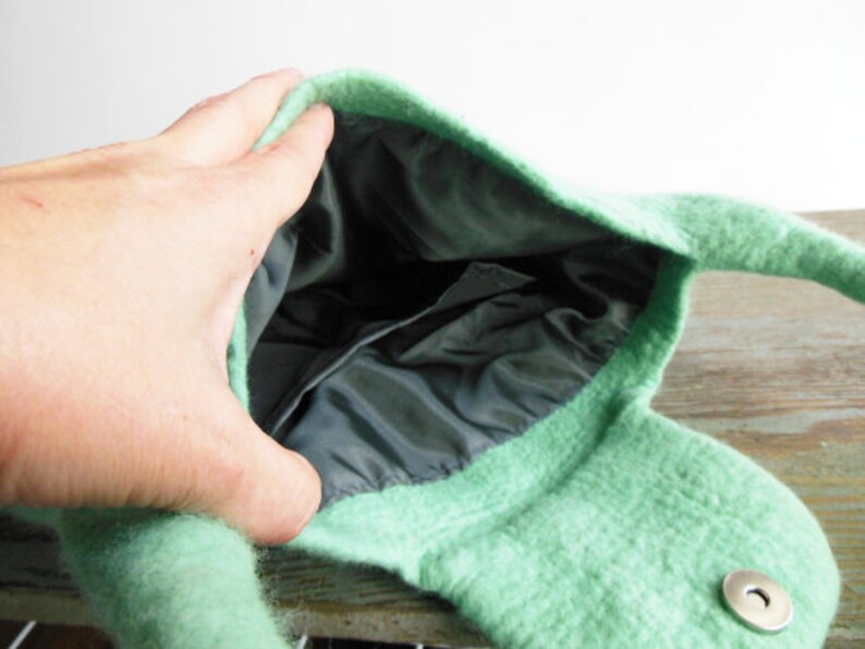 Felted Bag, Hand Felted Wool Tote Bag Purse, Unique Handbag, Designer's ...