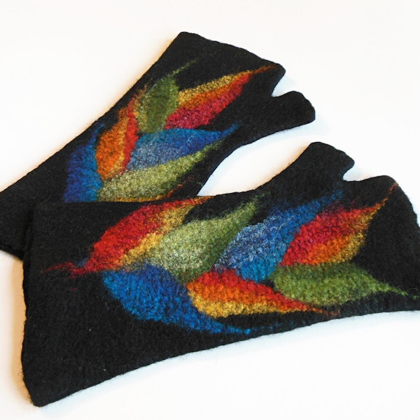 Rainbow Mittens - Etsy