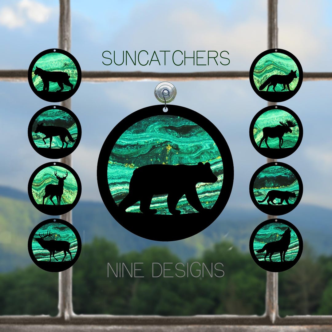 Suncatcher | Woodland Animals | Bear | Bobcat | Coyote | Deer | Elk ...