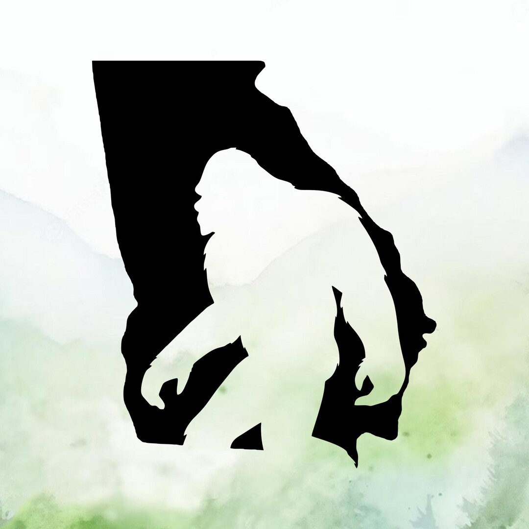 Bigfoot Georgia Vinyl Decal | Sasquatch Georgia Vinyl Decal | Car Decal ...