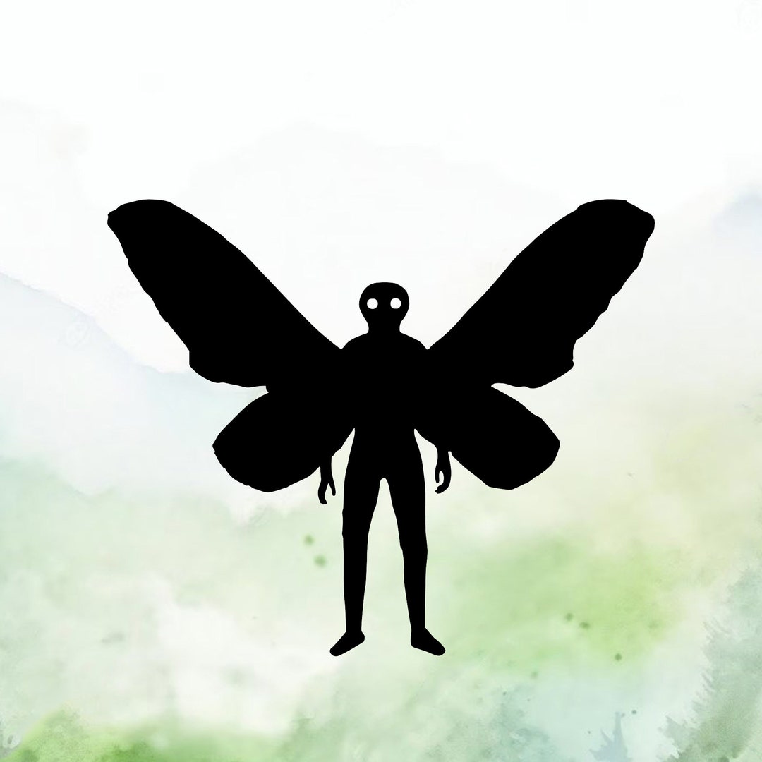 Mothman Vinyl Decal | Cryptid | Car Decal | Window Decal | Laptops ...