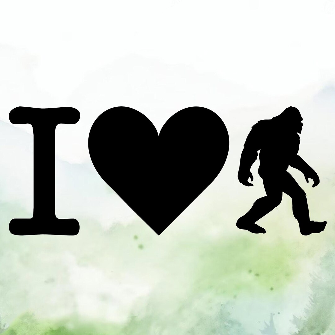 I Heart Bigfoot | I Heart Sasquatch | Vinyl Decal | Car Decal | Window ...