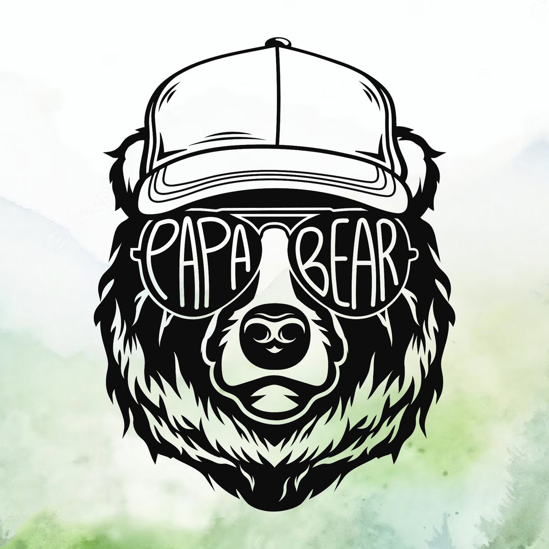 Papa Bear Vinyl Decal | Car Decal | Window Decal | Sticker | Laptops ...