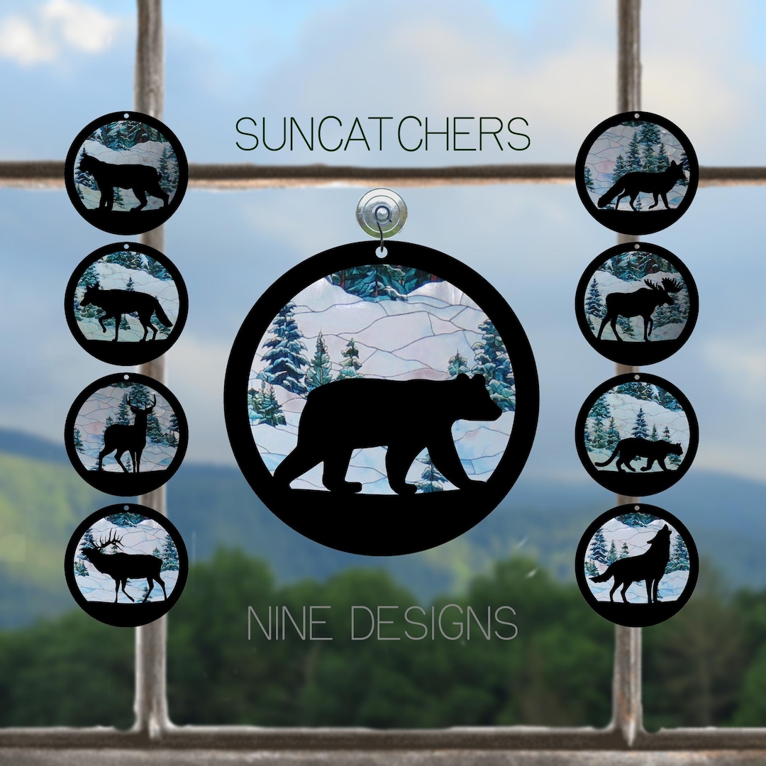 Suncatcher | Woodland Animals | Bear | Bobcat | Coyote | Deer | Elk ...