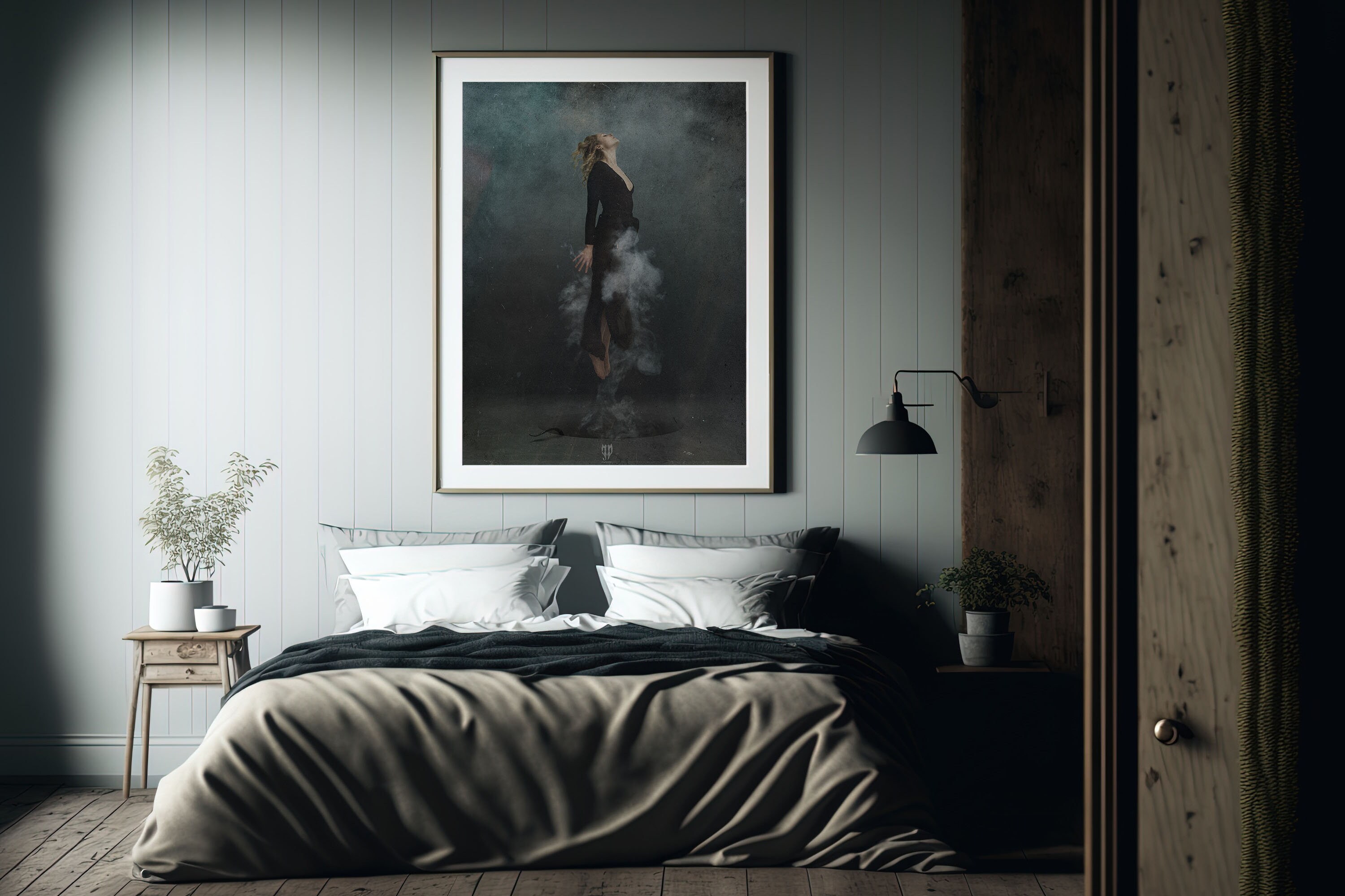 Levitation: Dark Moody Art Prints, Goth Macabre Big Wall Art, Creepy ...