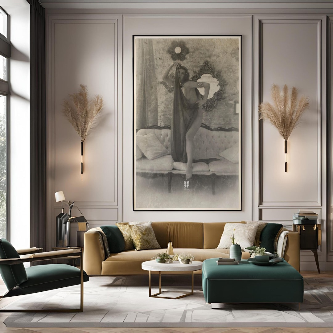Salome: Art Deco Prints, Sepia Femme Fatale Poster, Art Nouveau Wall ...