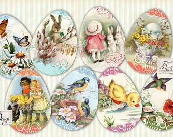 Vintage Easter Tags - Etsy