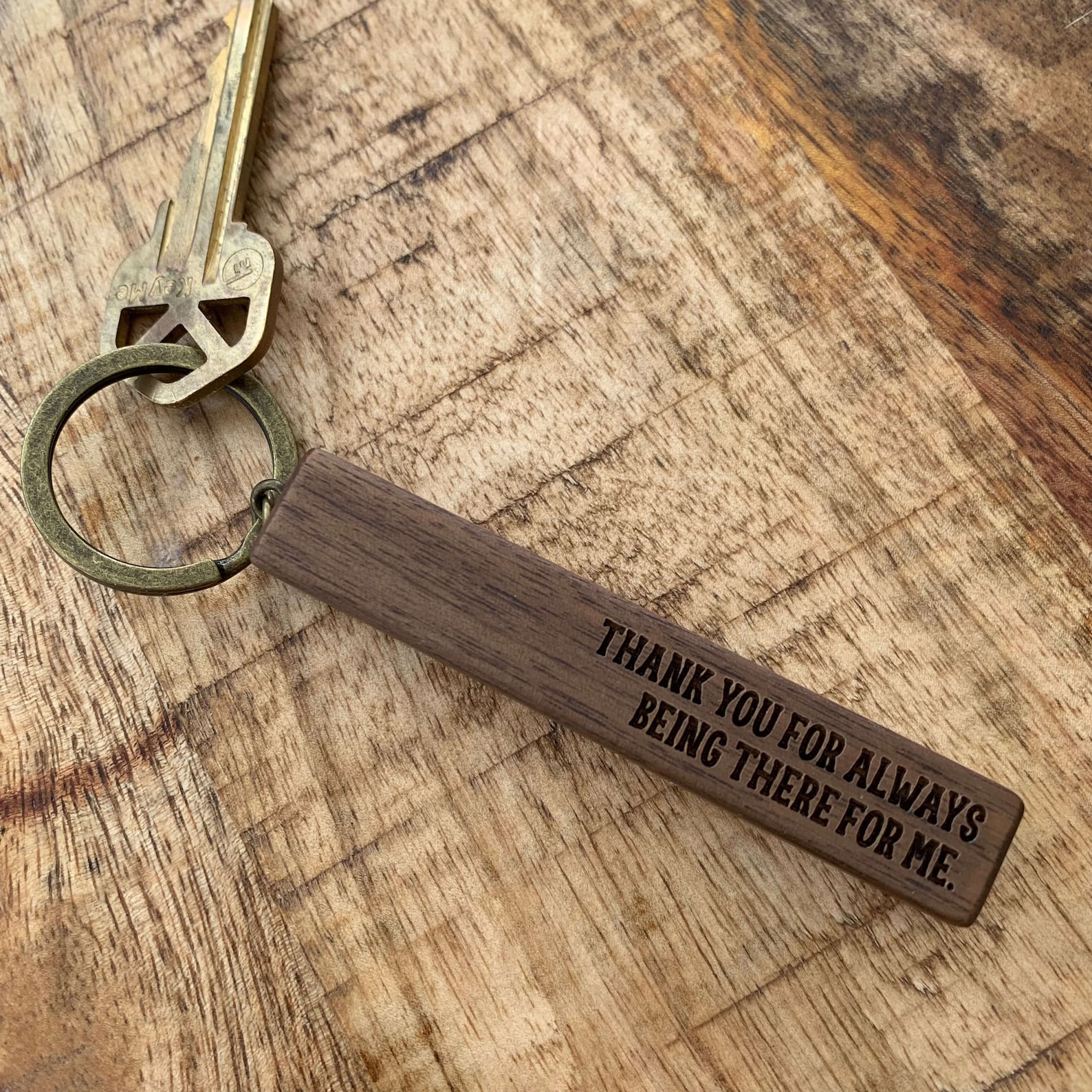 Personalized Wood Keychain Brother or Sister Christmas Gift, Wooden ...