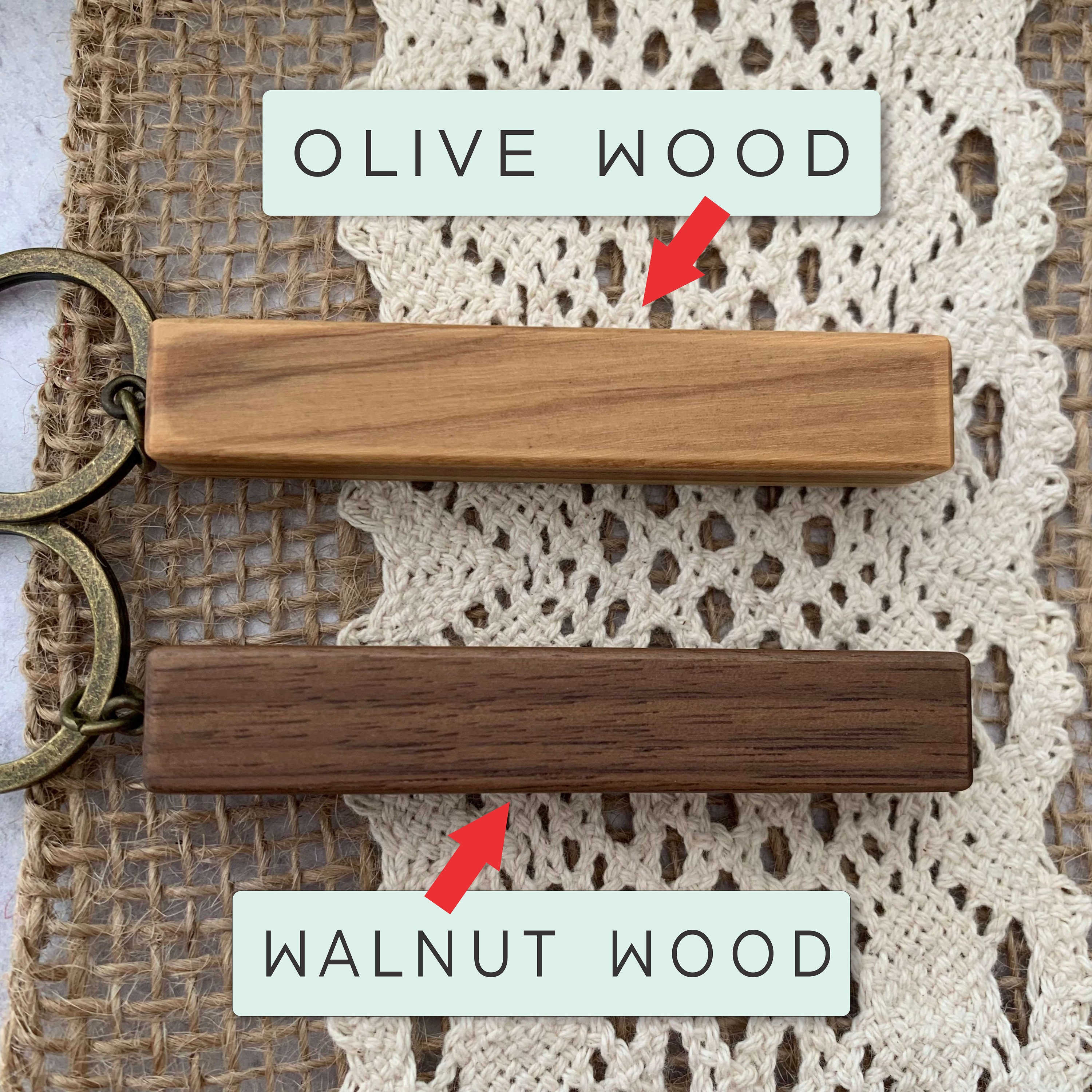 Personalized Wood Keychain Brother or Sister Christmas Gift | Etsy