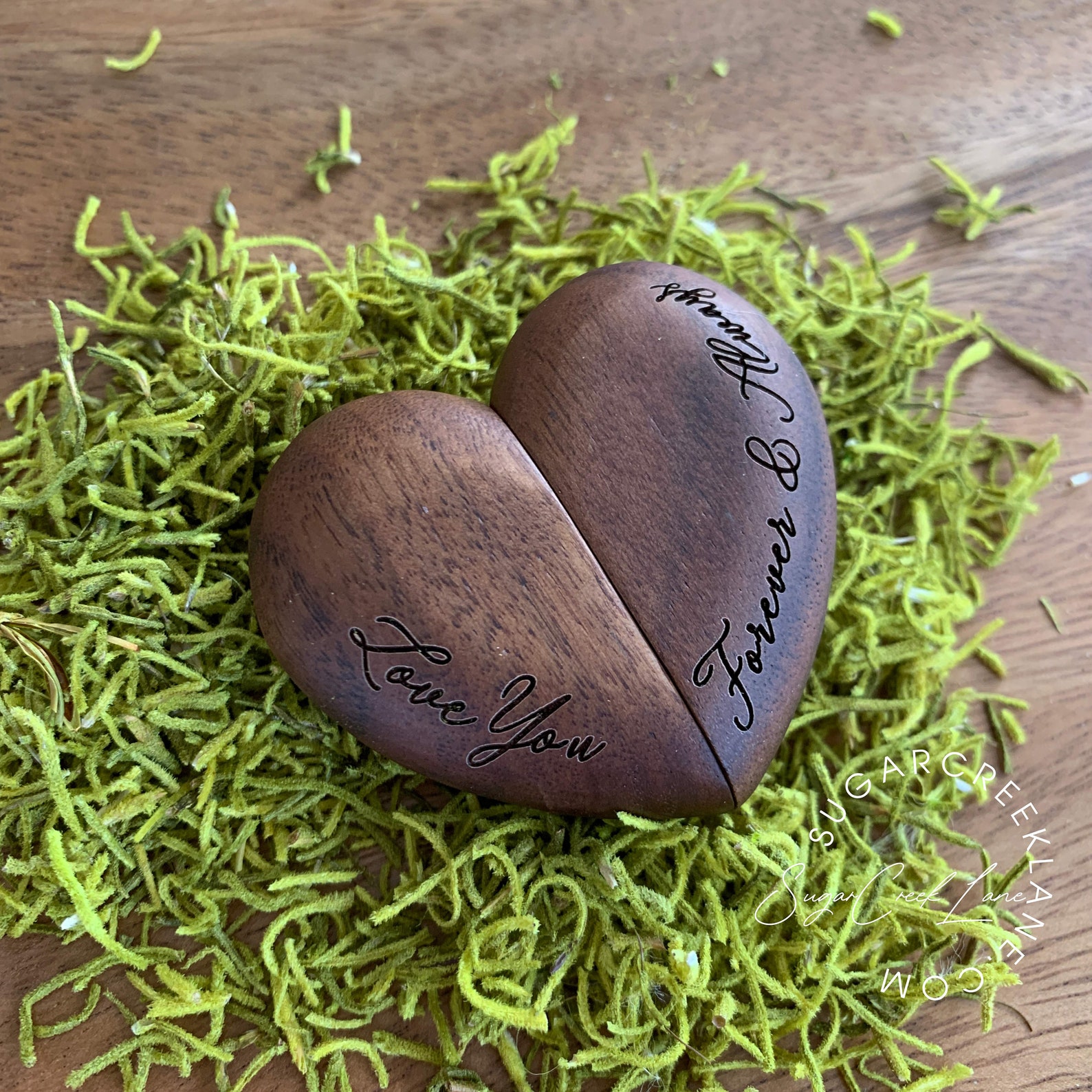 Wedding Engagement Proposal Ring Box Small Custom Engraved | Etsy