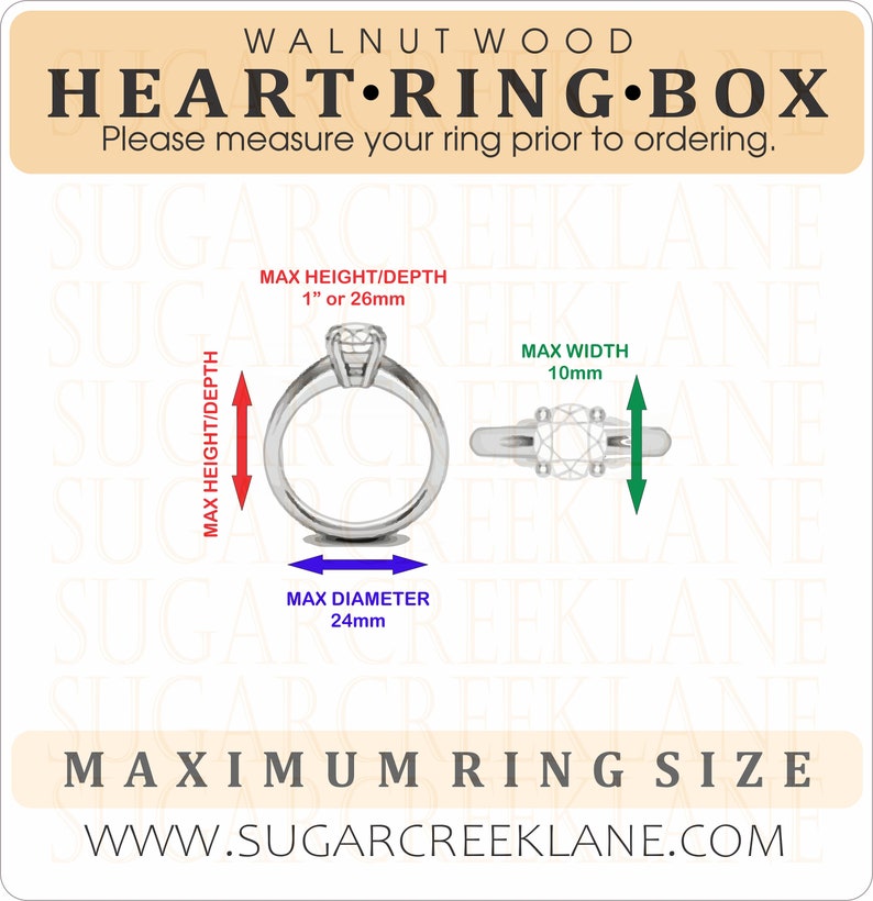 Wedding Engagement Proposal Ring Box Small Custom Engraved | Etsy