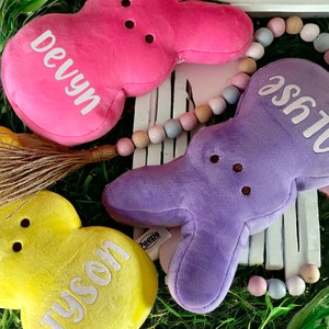 Deluxe Personalized Bunnies for Easter, Custom Peeps Toys, Easter Toys ...