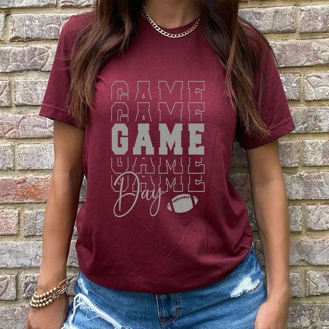 Football Game Day Stacked Apparel - Etsy