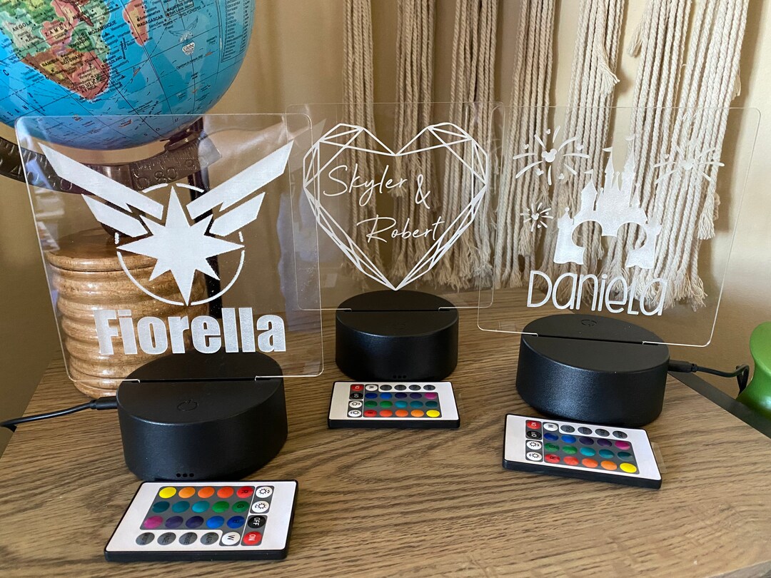 Custom Light Sign With Base - Etsy