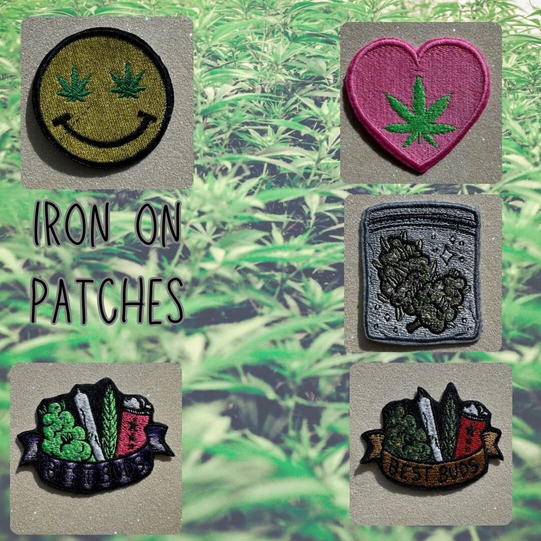 420 Inspired Embroidered Iron-on Patch - Etsy