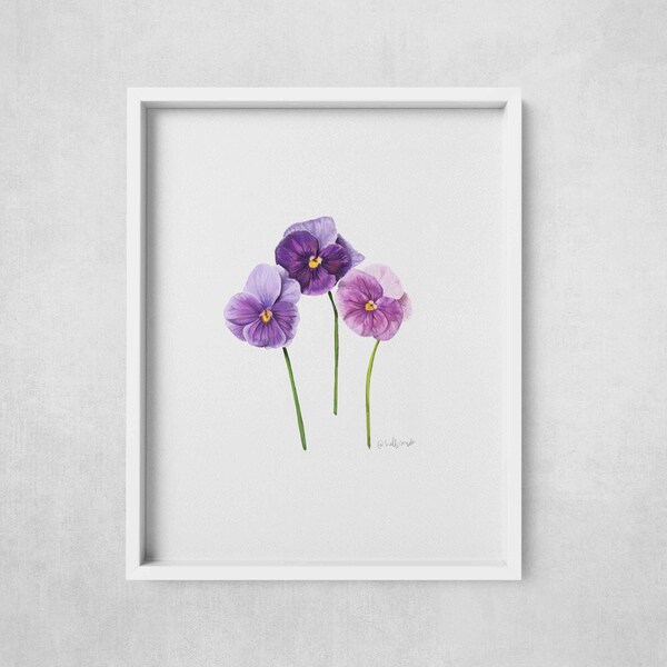Painting of Violets - Etsy