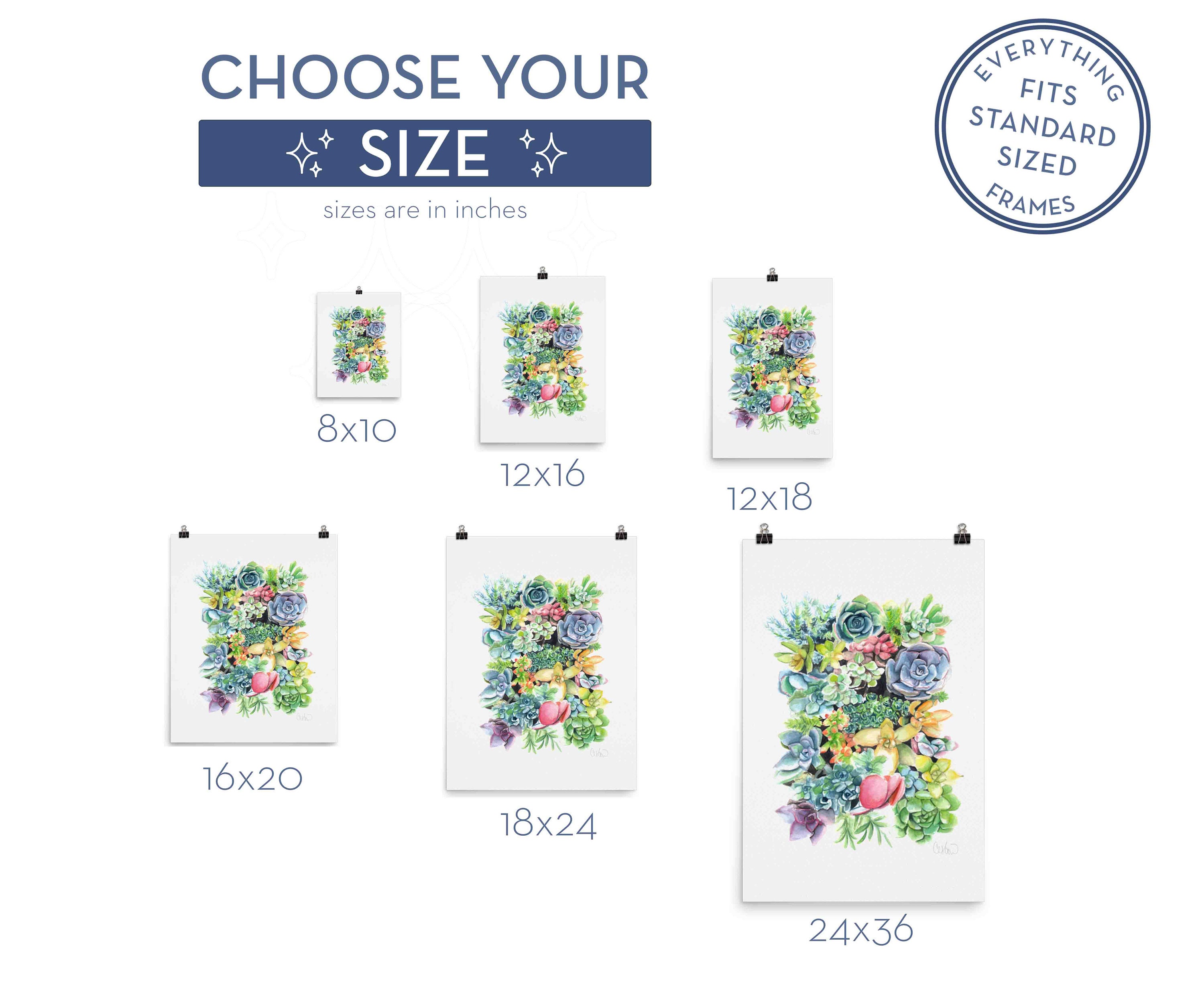 Colorful Watercolor Succulent Arrangement / Succulent Painting ...