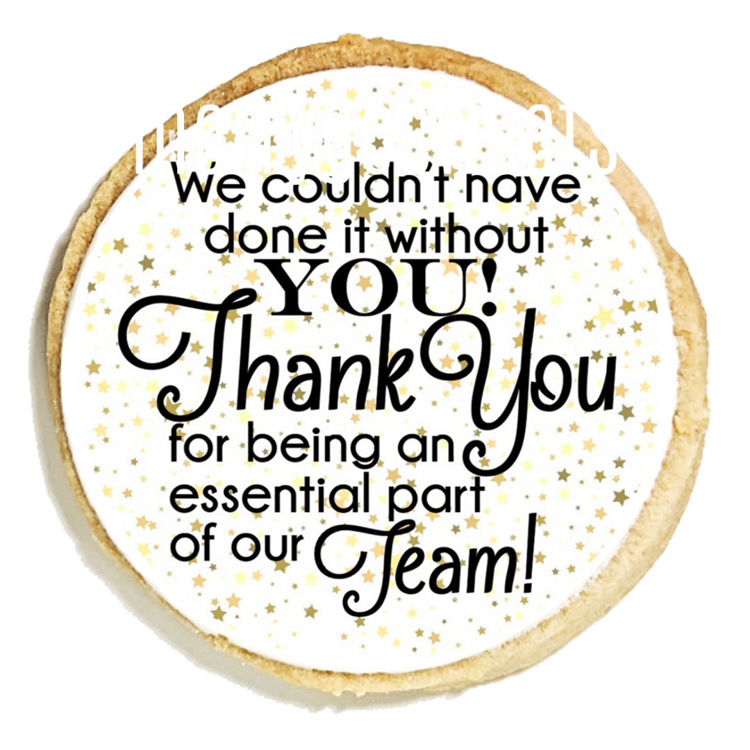 Employee Appreciation Cookies 12 Corporate Gratitude Thank You Staff - Etsy