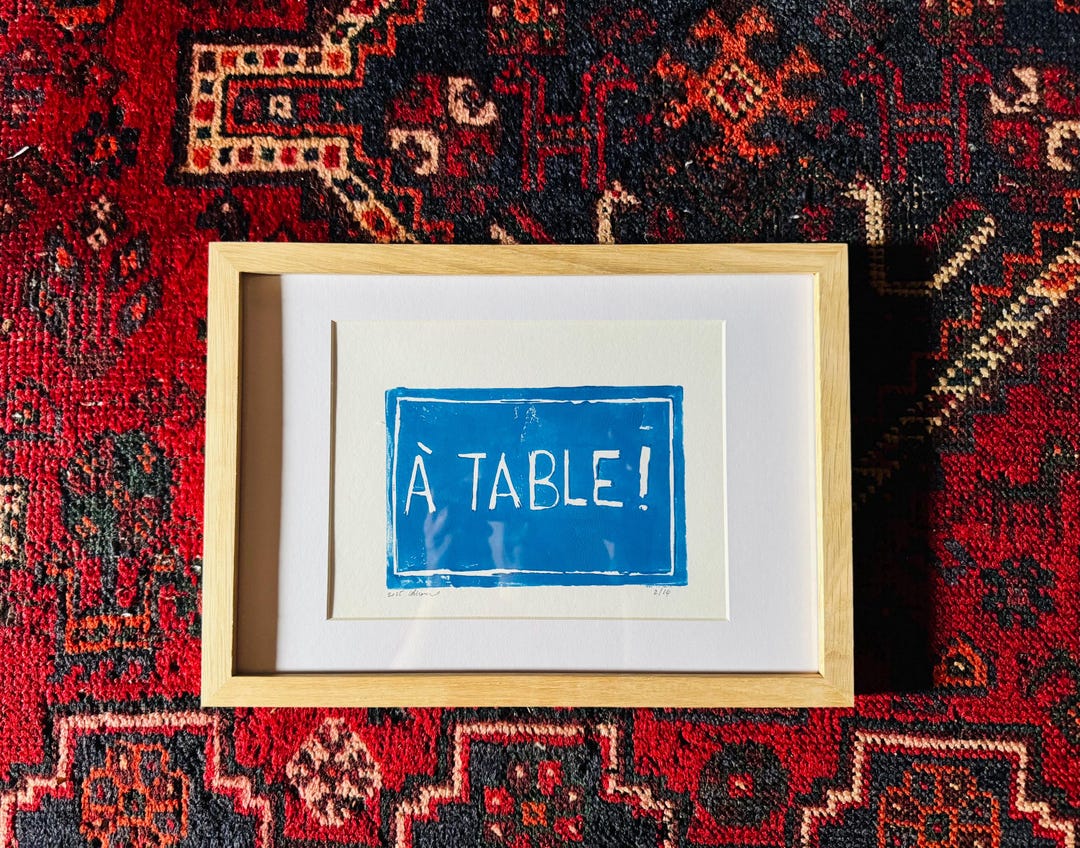 Original Linocut Print 