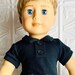 18 Doll POLO Shirt black SCHOOL UNIFORM Polo Shirt Designed to Fit 18 ...