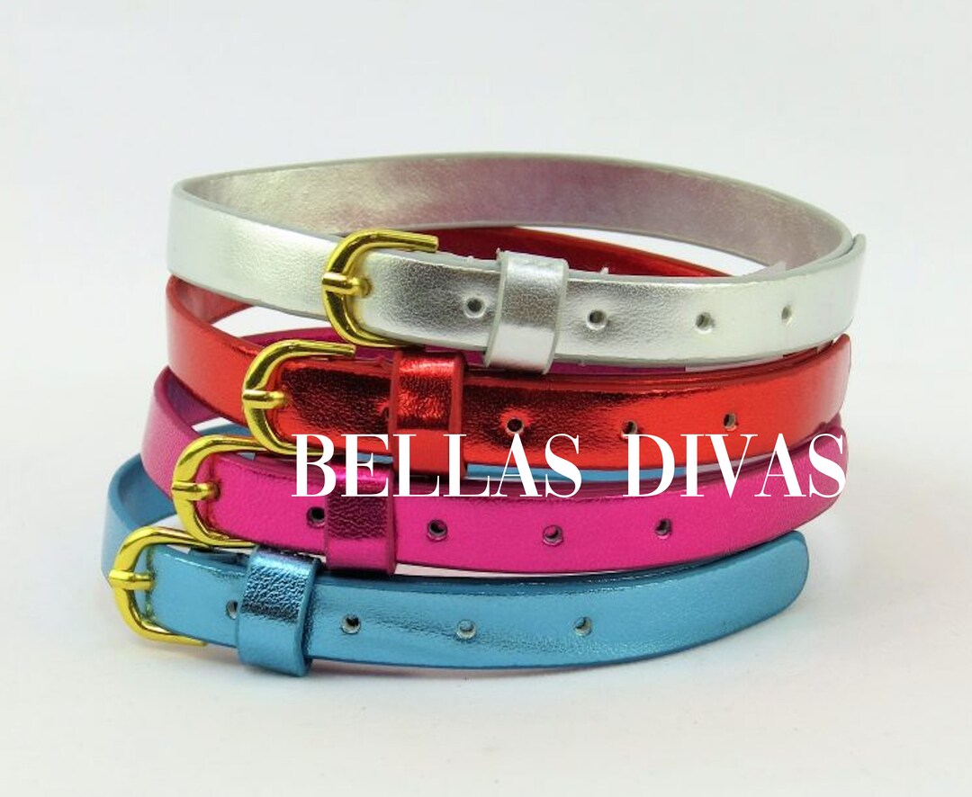 18' Girl DOLL BELT Metallic & Glitter Silver, Gold, Hot Pink Colors ...