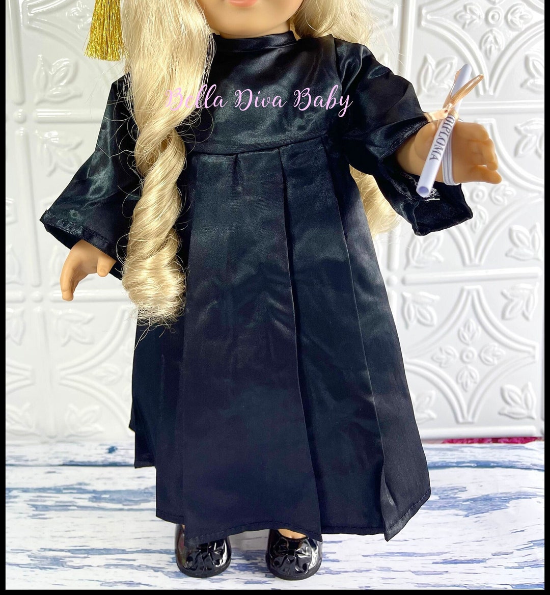 18" Girl Doll Graduation Gown: Personalized Cap & Diploma - Etsy