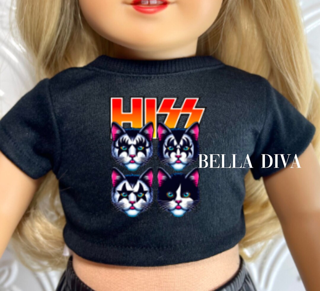 18" Girl Doll CROP TOP SHIRT- Personalized Doll Tee Shirt - Create Your ...