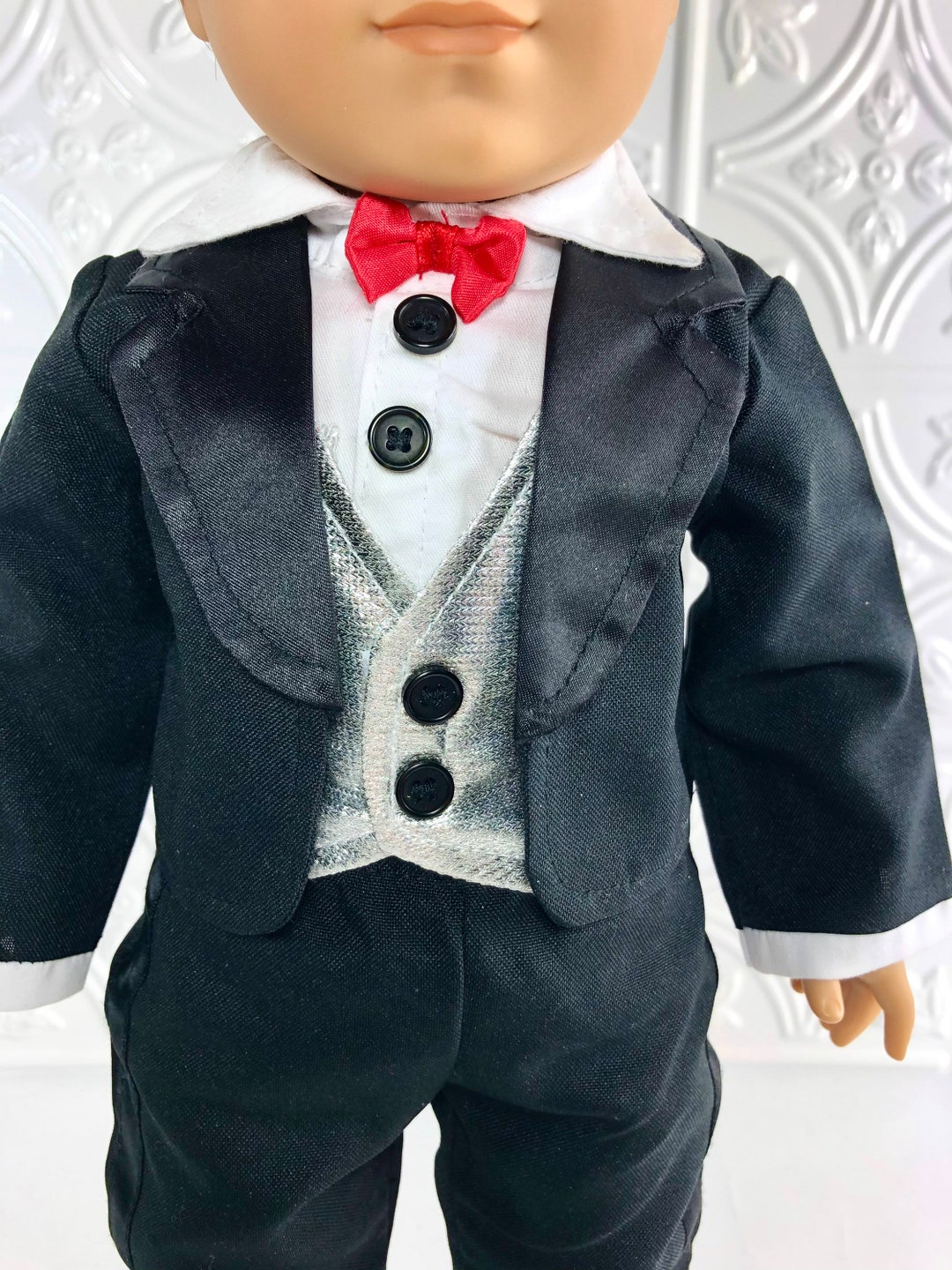 18" Doll Boy Elegant TUXEDO - Boy Doll Fancy Wedding Outfit- Groom Suit ...