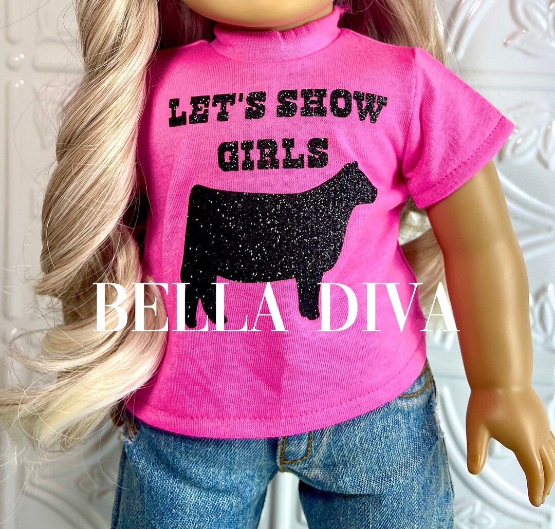 18" Girl Doll LET'S SHOW GIRLS Shirt Short Sleeve - Personalized Doll ...