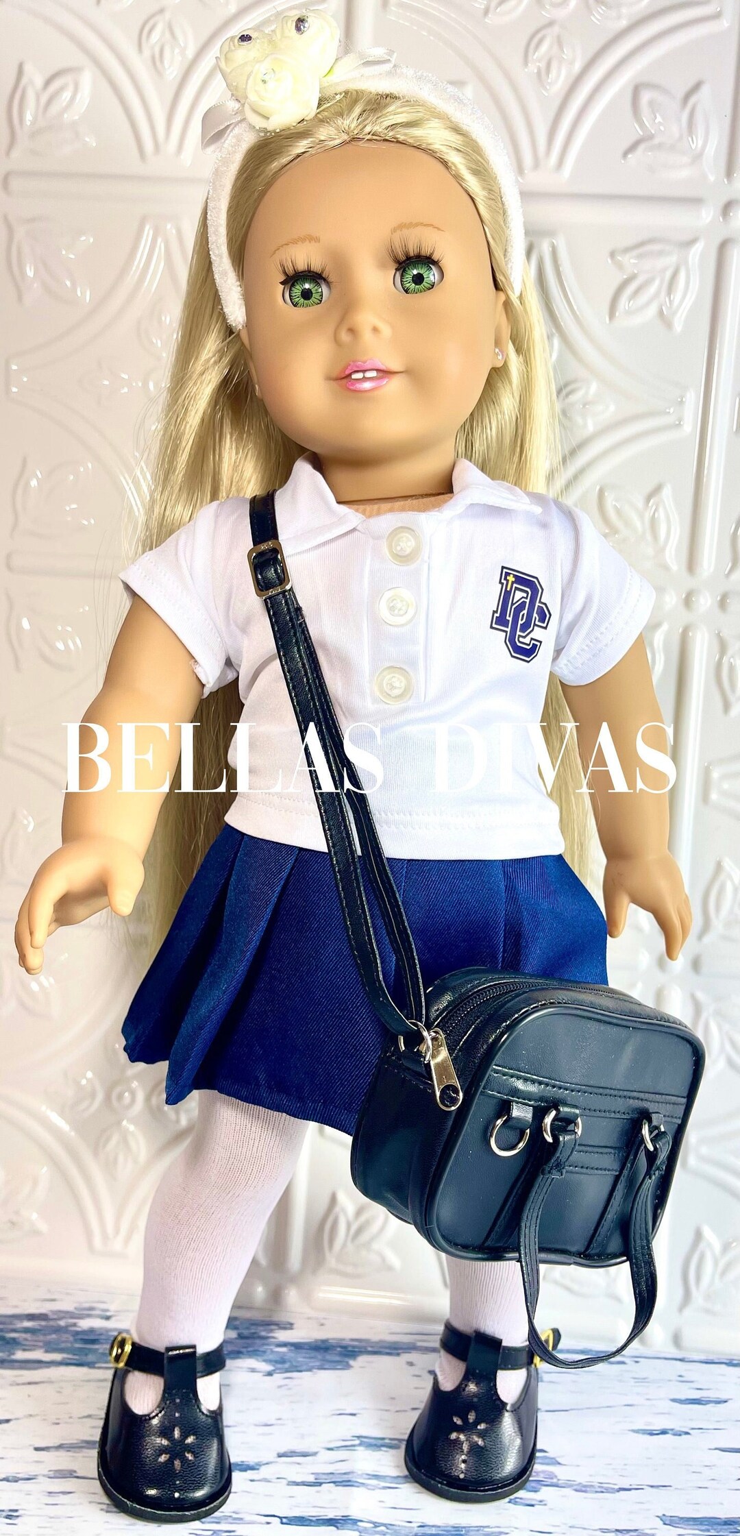 BACK TO SCHOOL Doll Uniform Designed to Fit 18 Inch Dolls Polo Shirt ...