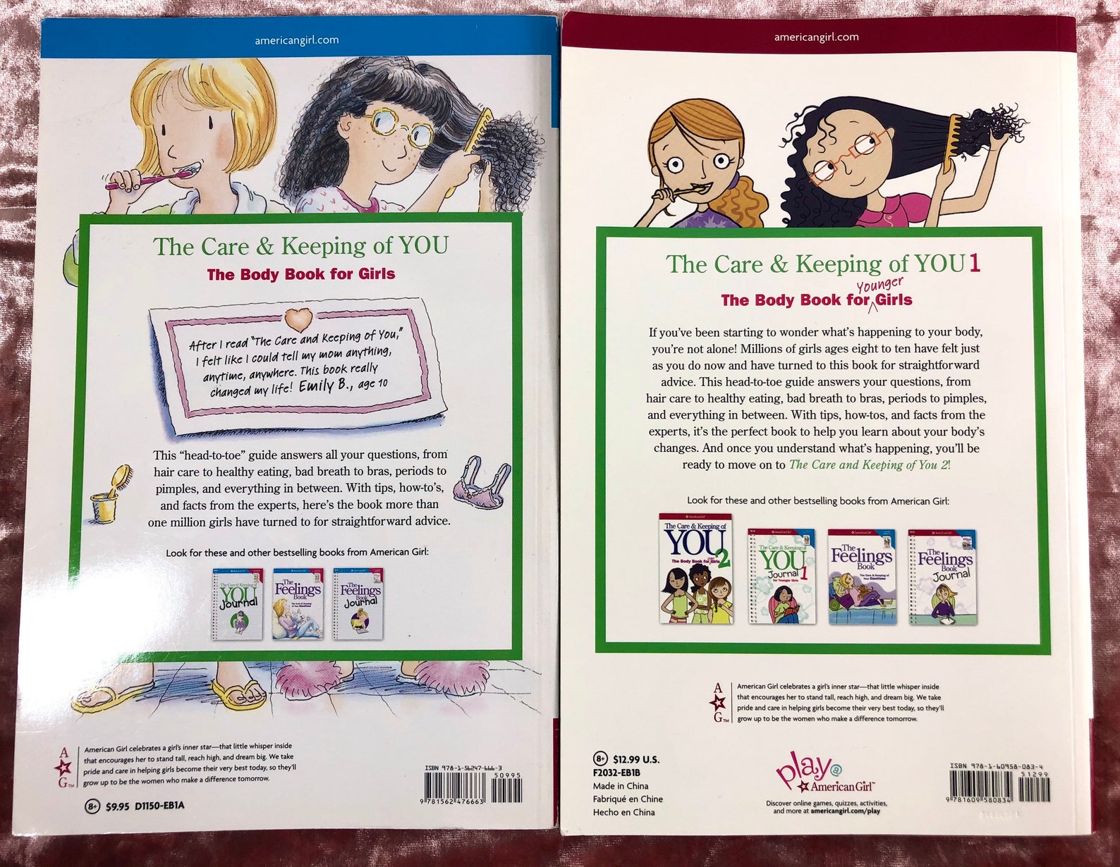 American Girl Books the Care & Keeping of You - the Body Book for Girls ...