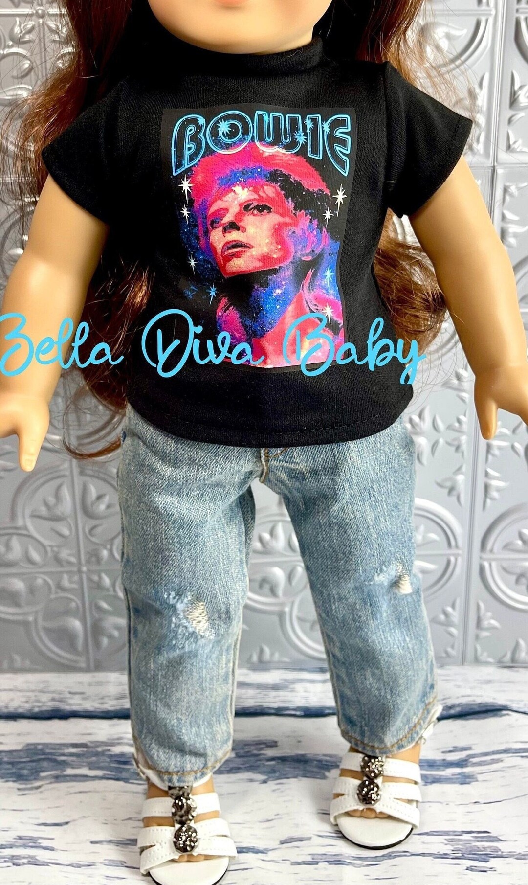18 Girl Doll ROCK MUSIC Custom Doll Tee Shirt Create Your Own ...