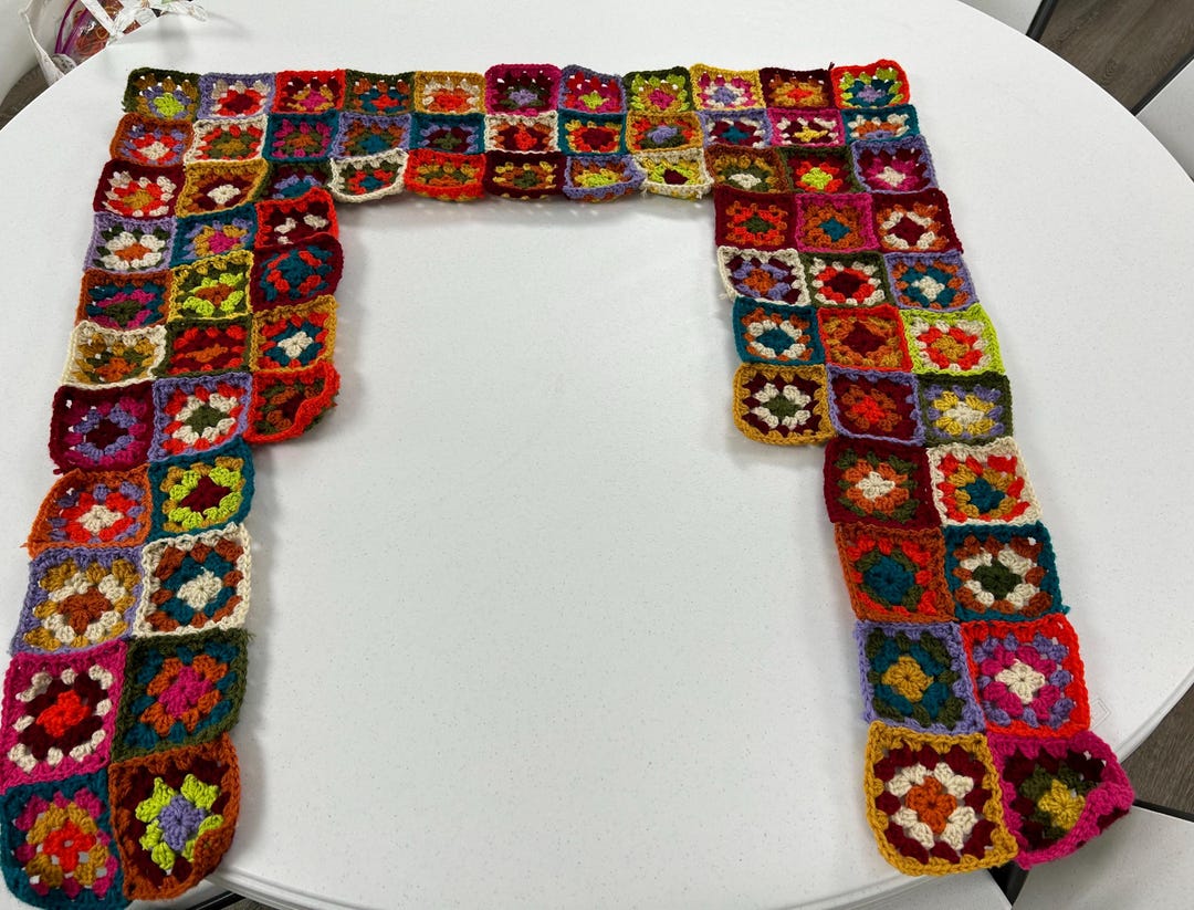 Granny Square Curtain - Etsy