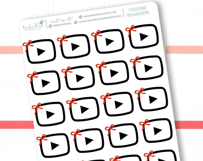 Youtube Video Stickers S027 New Video Reminder Stickers Vlog Sticker ...